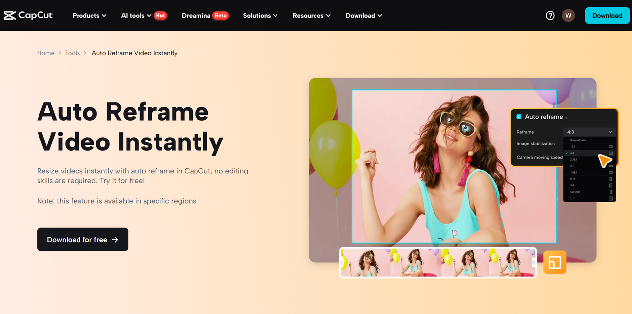 Using CapCut PC’s Auto Reframe to Fit Videos for Different Social Media Platforms - Catwalk Yourself